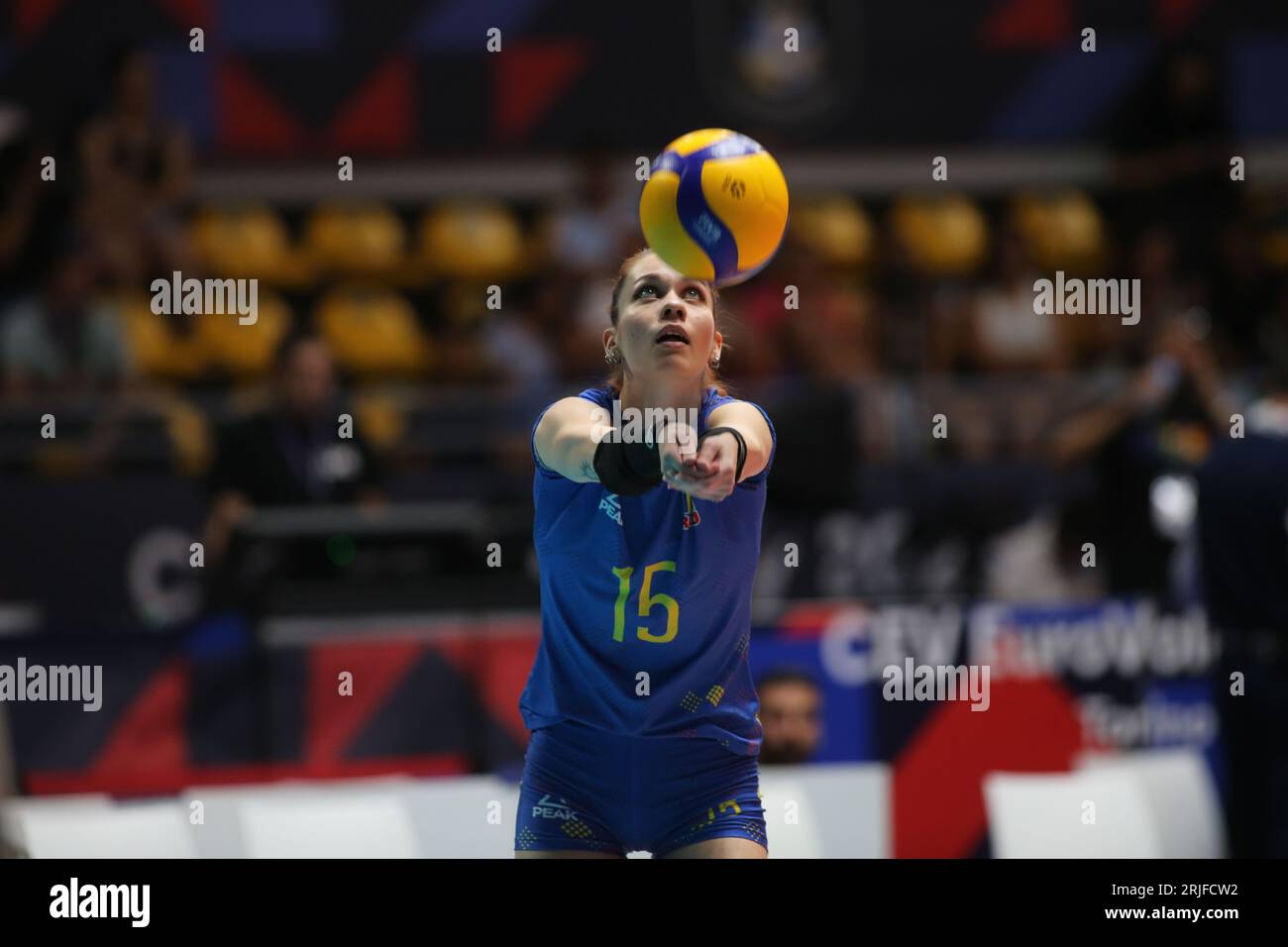 Turin, Italie. 22 août 2023. Sorina Miclaus de Roumanie lors du match ...