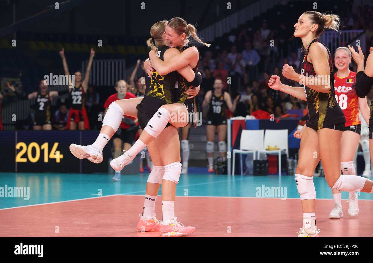 Gand, Belgique. 22 août 2023. La Belge Céline Van Gestel et la Belge ...