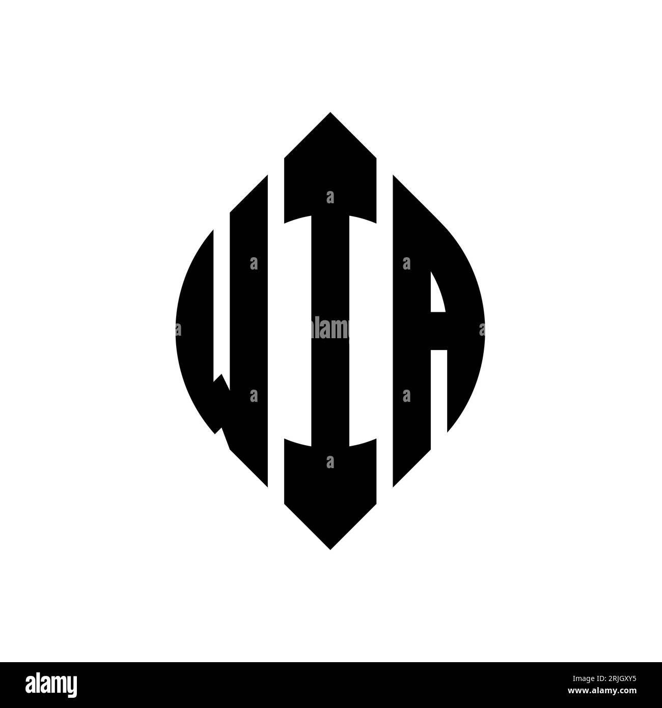 Wia cercle logo Banque d'images vectorielles - Alamy