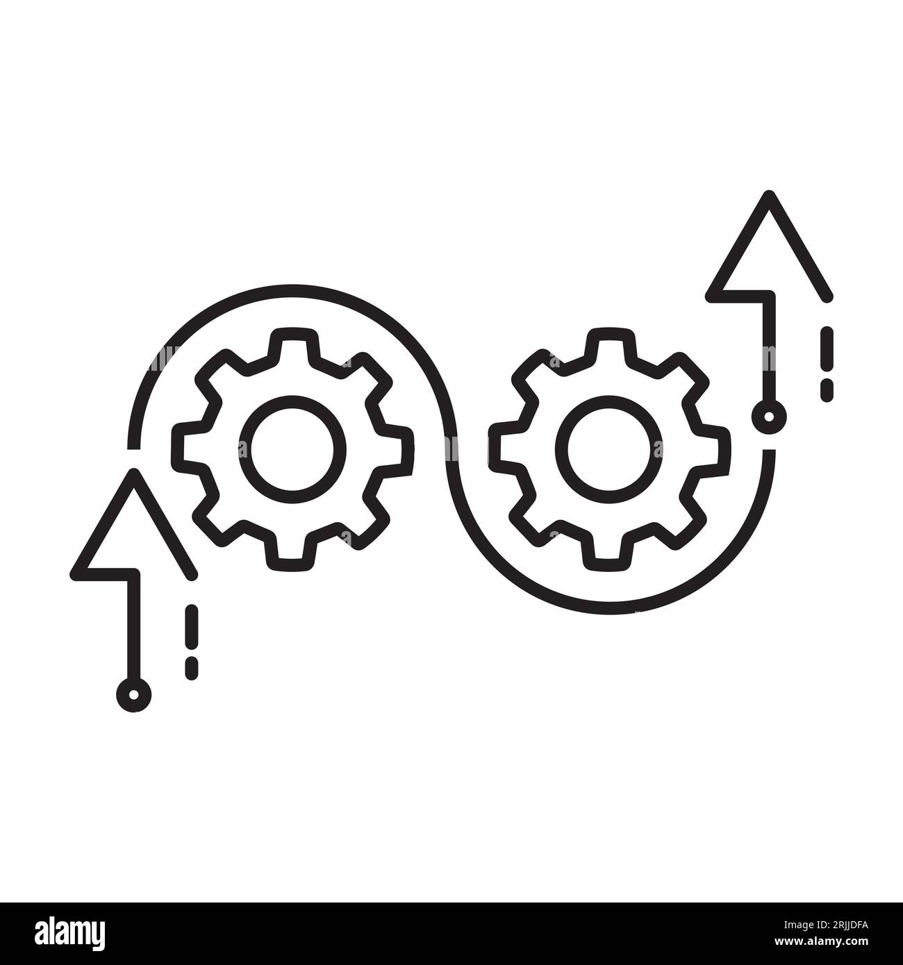 icône de processus agile, logiciel de travail flexible, développement ...