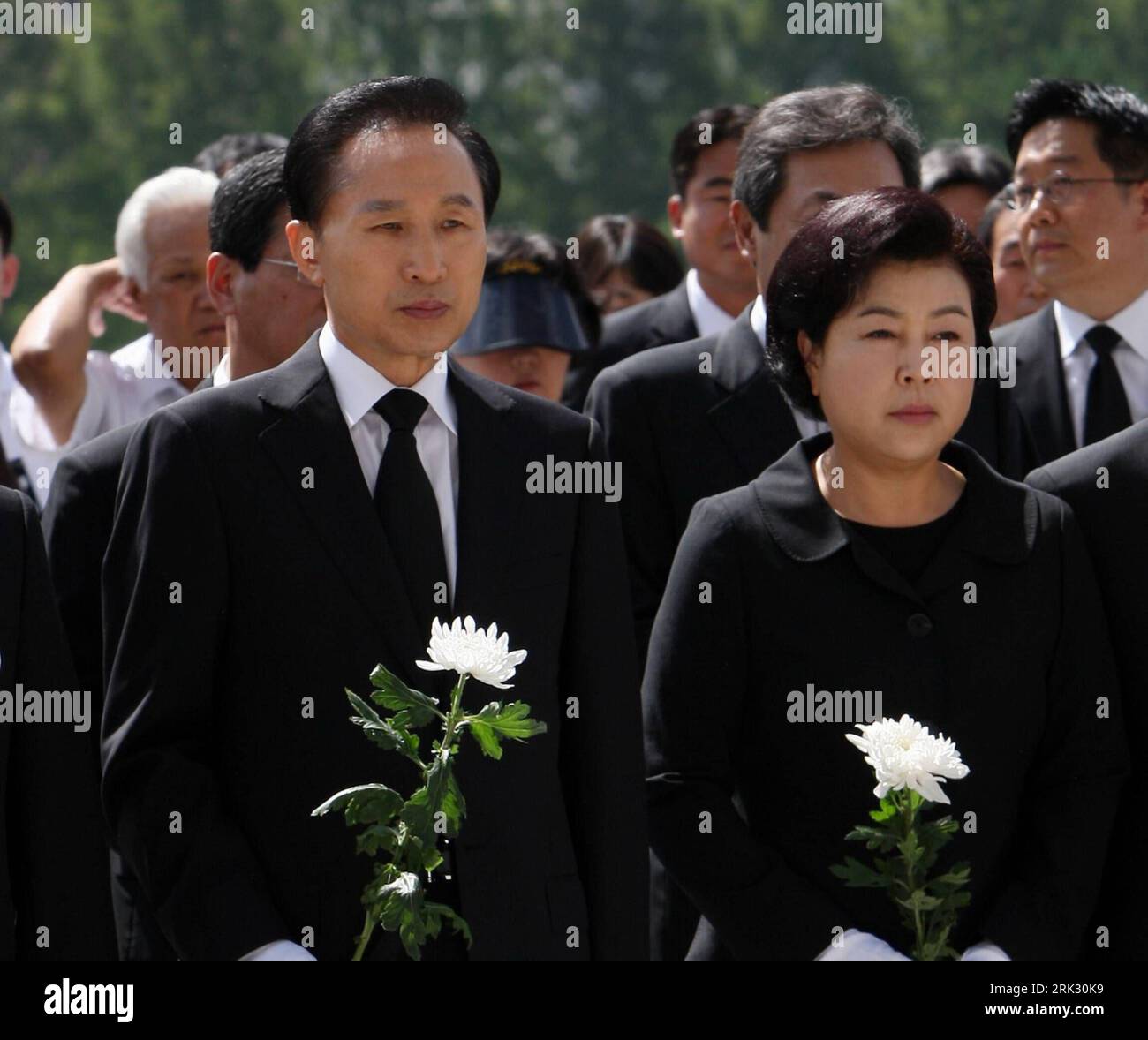 Kim dae jung et sa femme kim dae jung Banque de photographies et d ...