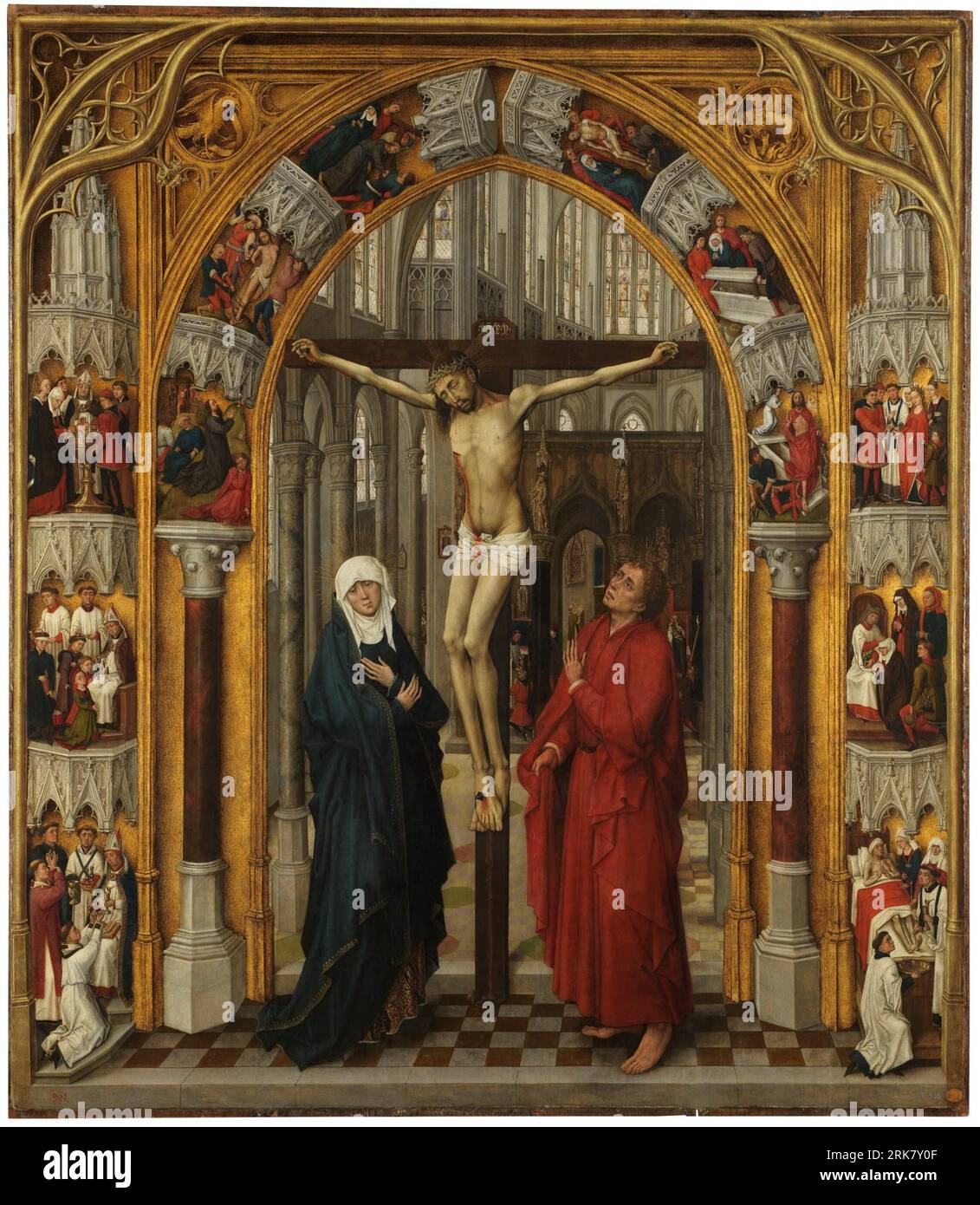 Le triptyque de la crucifixion Banque d'images détourées - Alamy