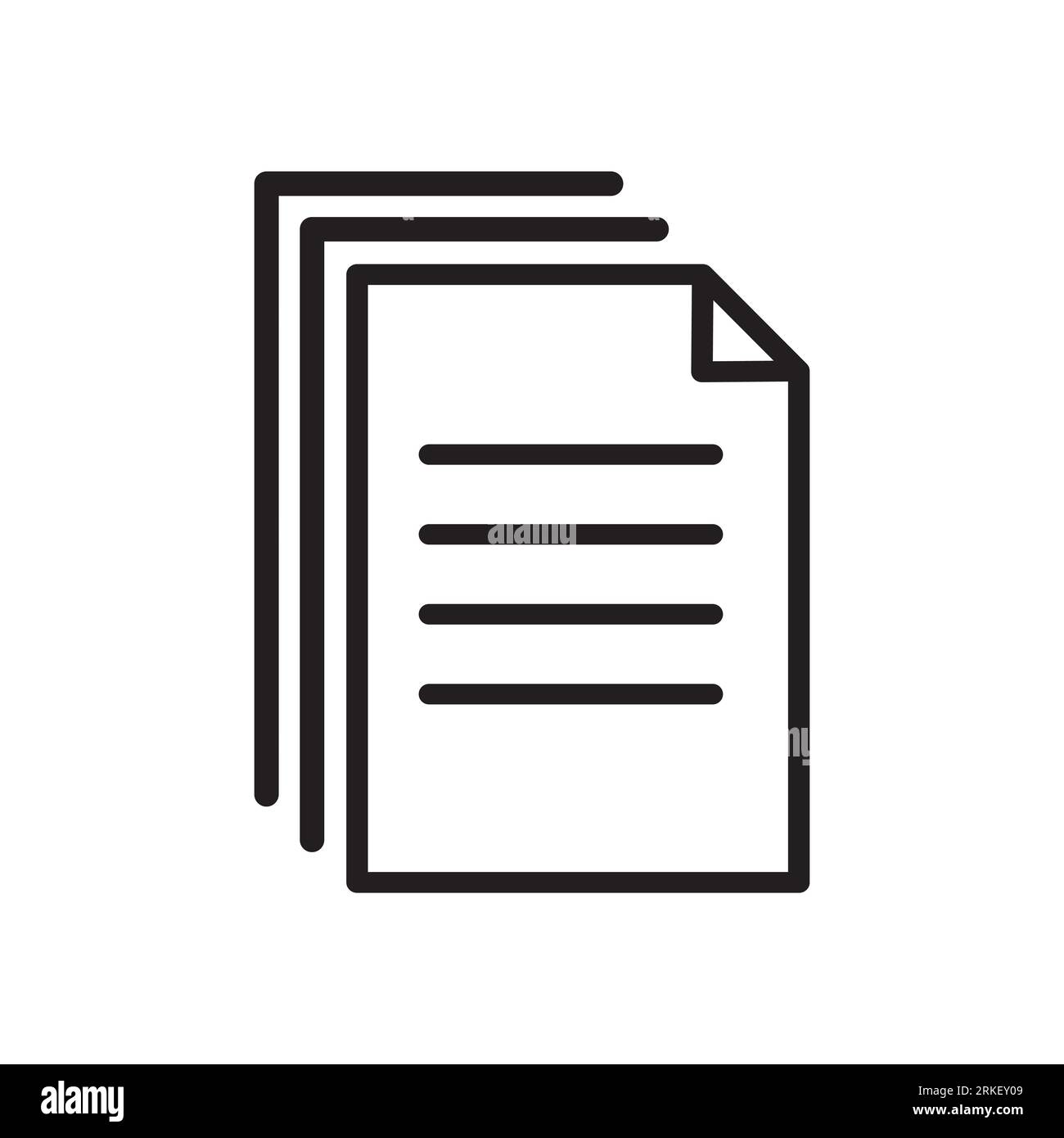 Symbole du document Banque d'images vectorielles - Alamy