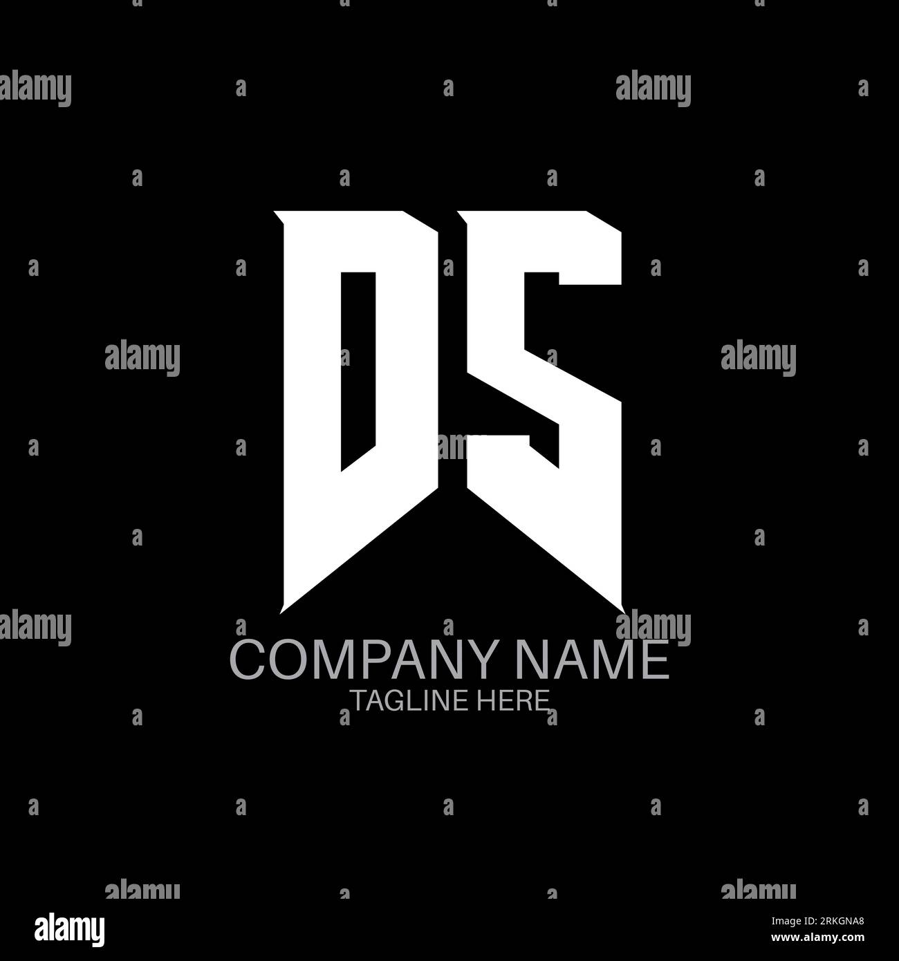 Logo DS Letter. Lettres initiales icône du logo de DS gaming pour les ...