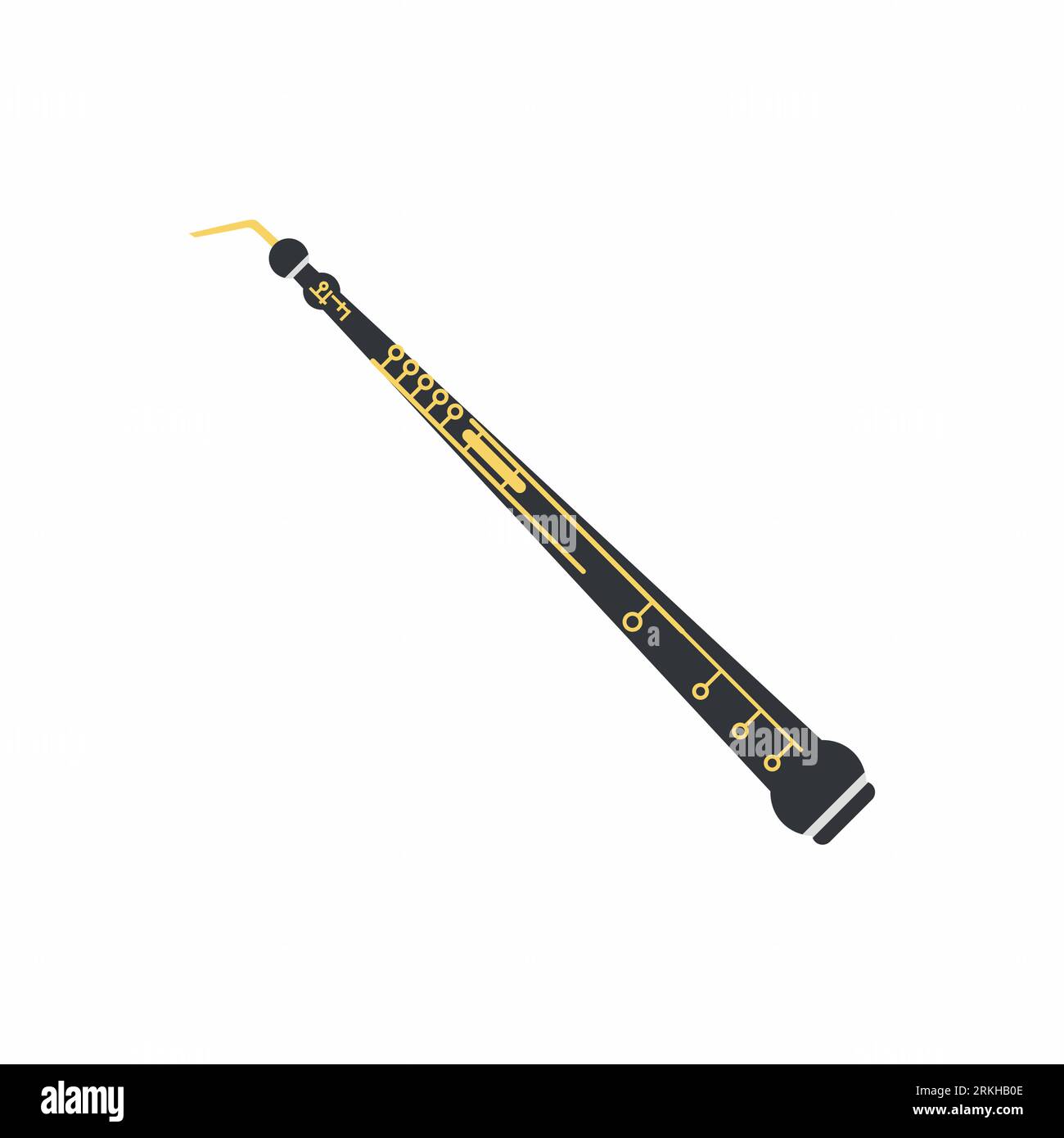 Oboe instrument Banque d'images vectorielles - Alamy