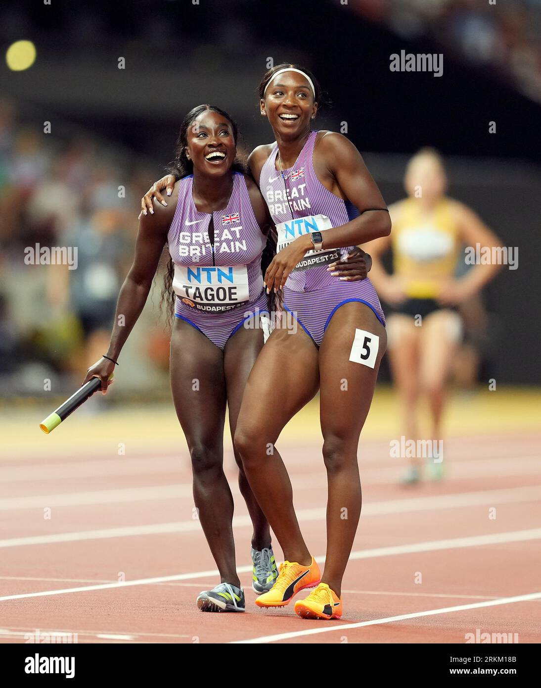 Bianca Williams et Annie Tagoe, membres de l’équipe de relais féminin de Grande-Bretagne 4x100m ...