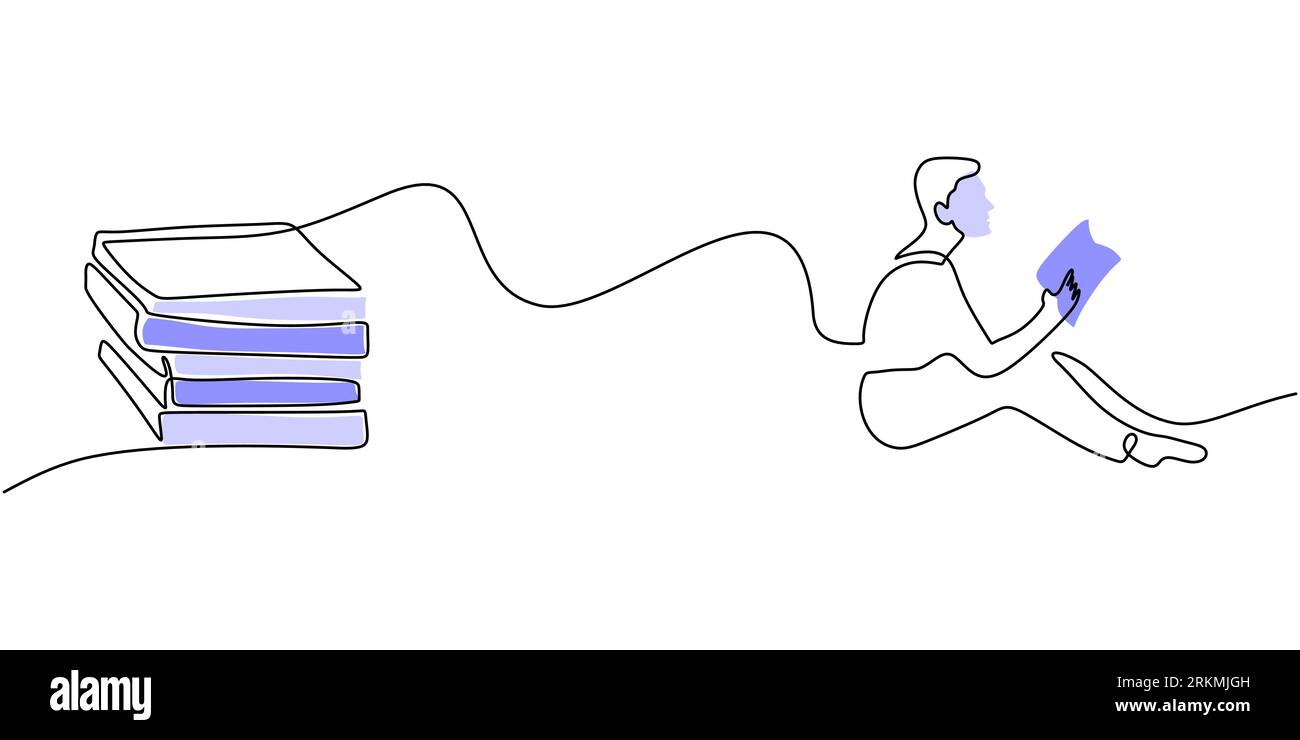 Bonhomme blanc qui lit dessin Banque d'images vectorielles - Page 2 - Alamy