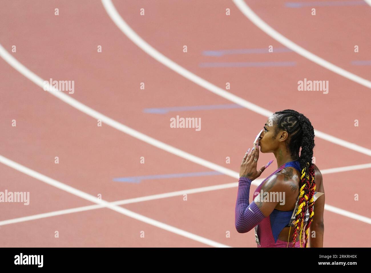 Shacarri richardson budapest 2023 Banque de photographies et d’images à haute résolution - Alamy