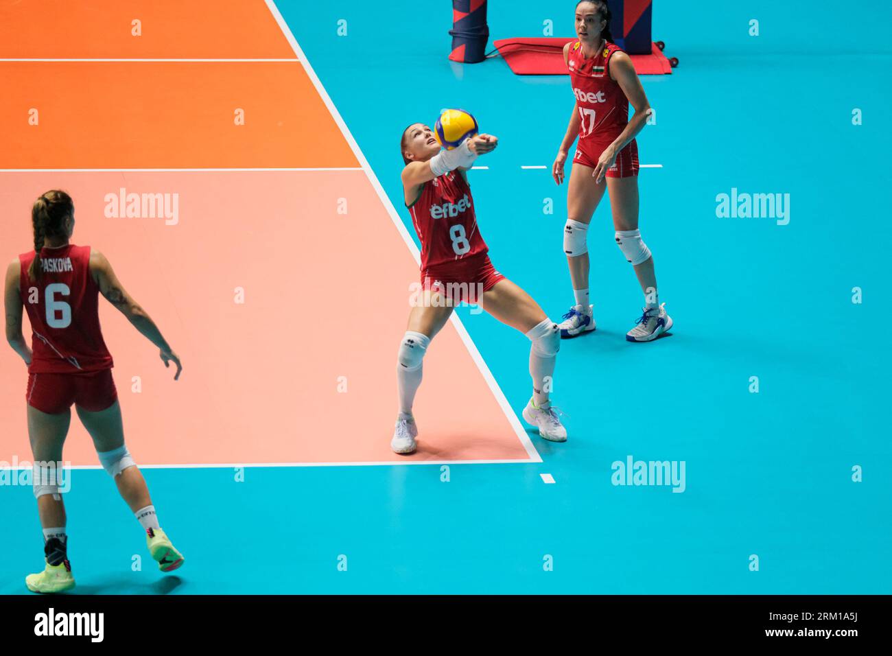 Petya Barakova de Bulgarie en action lors de la dernière journée 8 de l ...