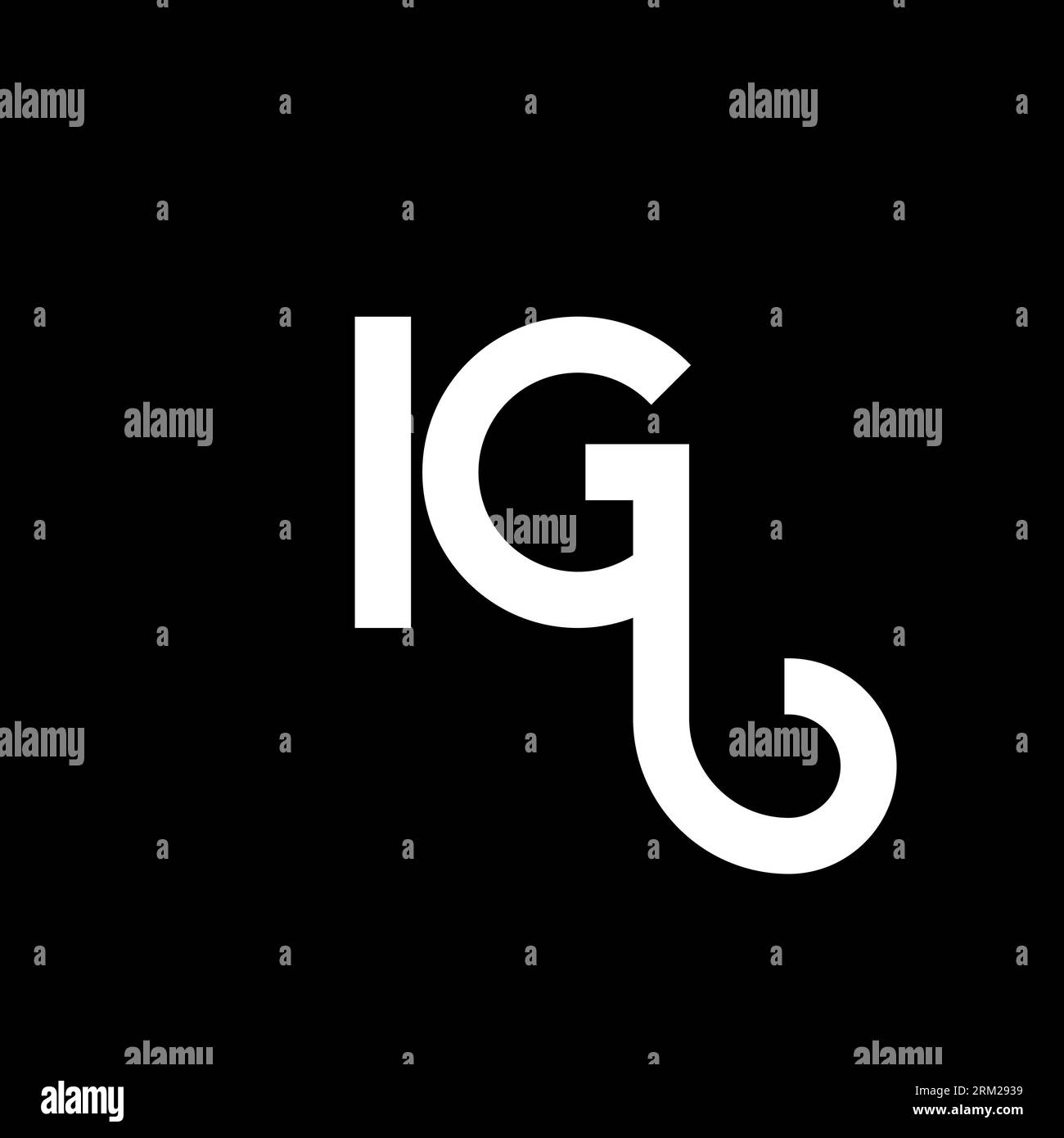 Symbole ig Banque d'images noir et blanc - Alamy