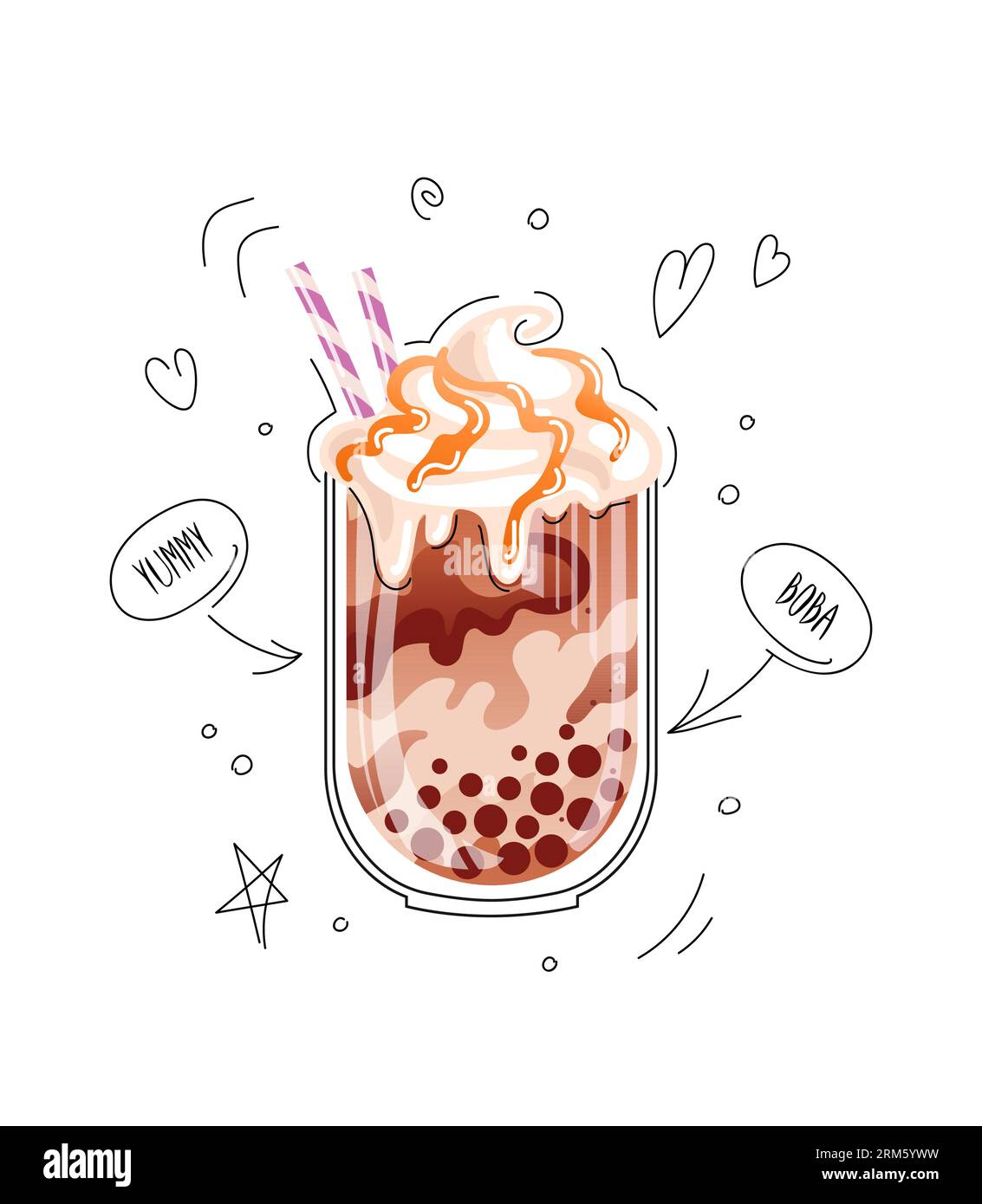 Glace aux haricots rouges Banque d'images vectorielles - Alamy