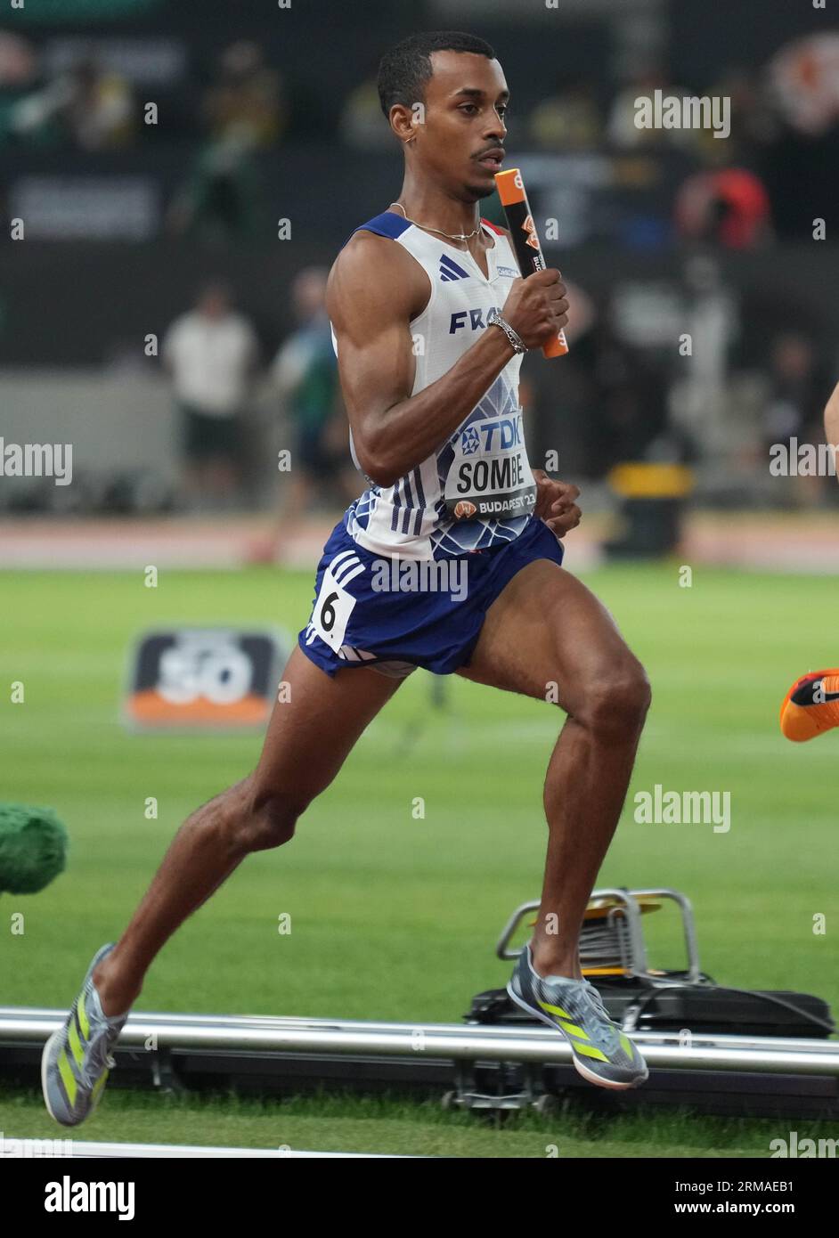 David SOMBE de FRA HEAT 2 4X400 mètres RELAIS HOMMES lors des ...