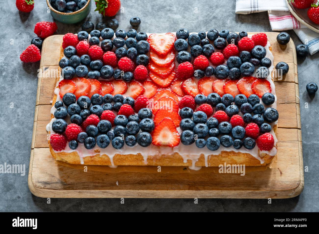 Union jack fruit cake Banque de photographies et d’images à haute ...