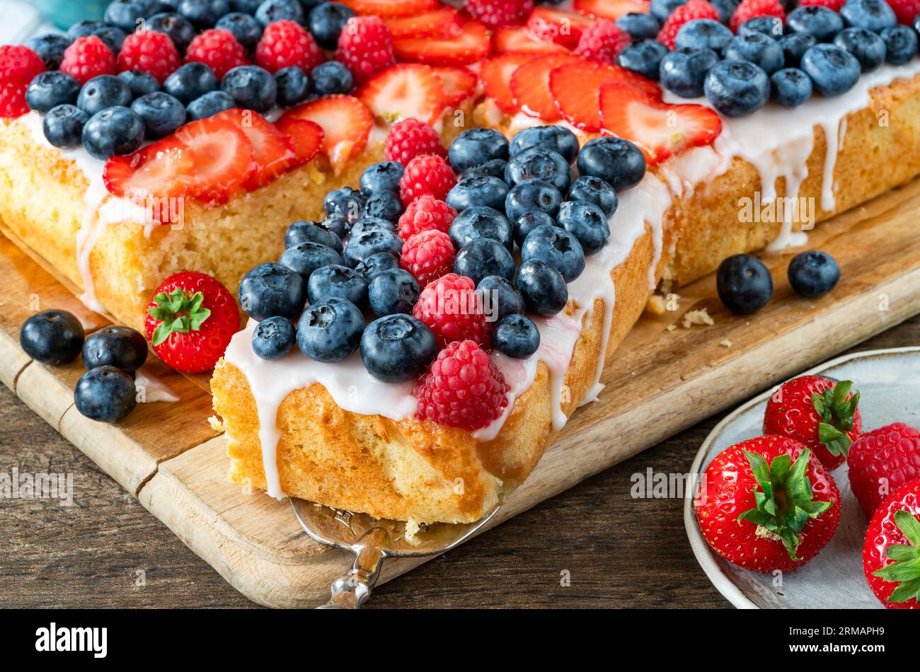 Union jack fruit cake Banque de photographies et d’images à haute ...