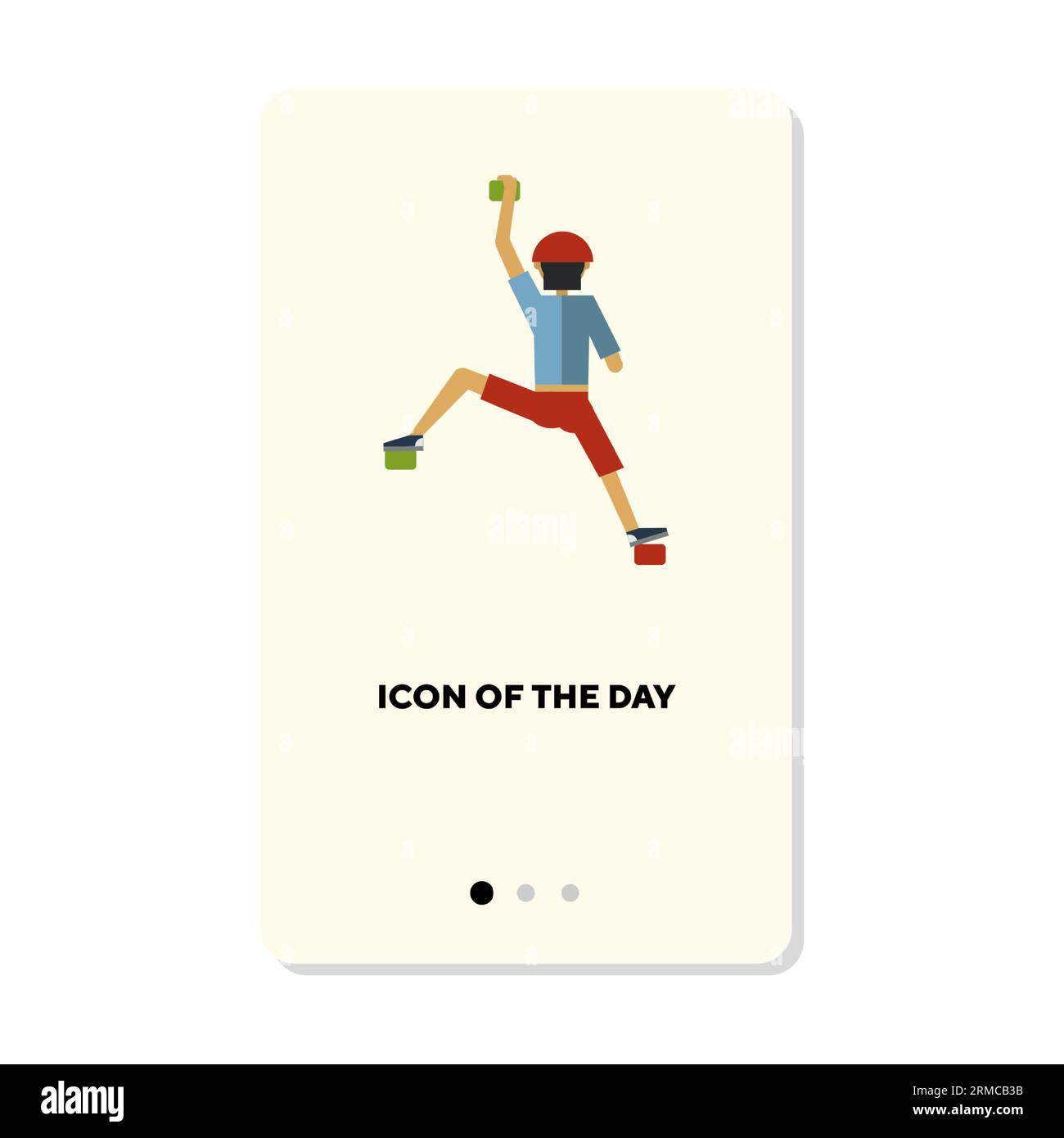 Dessin humoristique sportif escalade Banque de photographies et d ...