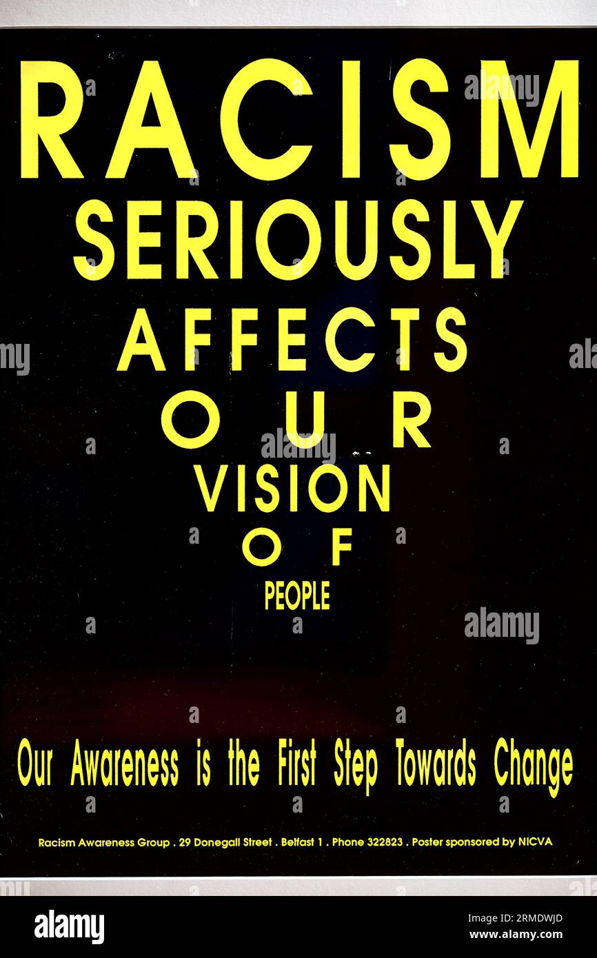 Affiche anti racisme Banque de photographies et d’images à haute ...