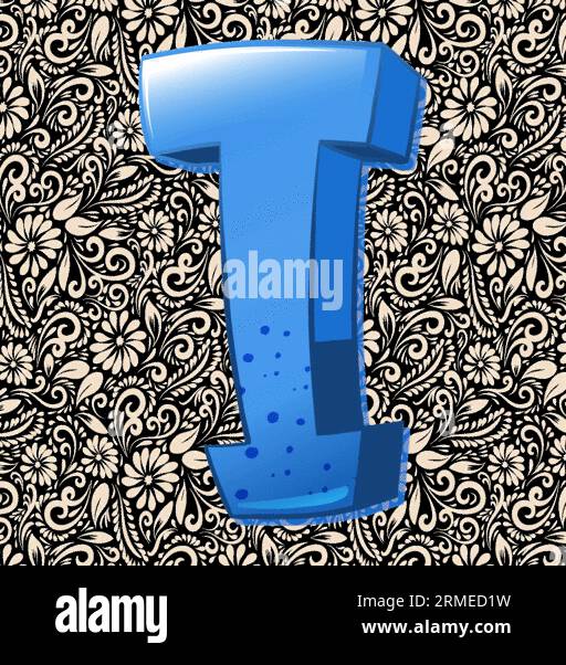 Lettre majuscule alphabet I , Alphabet lettre Design, Alphabet lettre ...