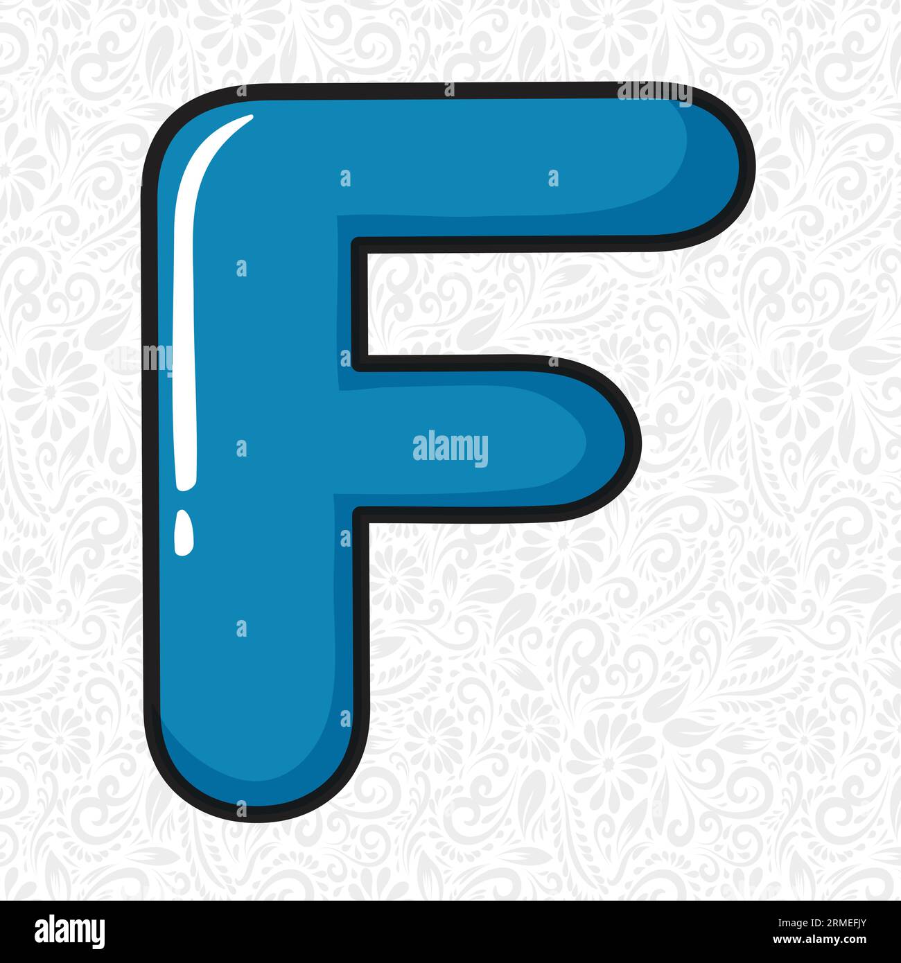 Lettre majuscule alphabet F , Alphabet lettre Design, Alphabet lettre ...