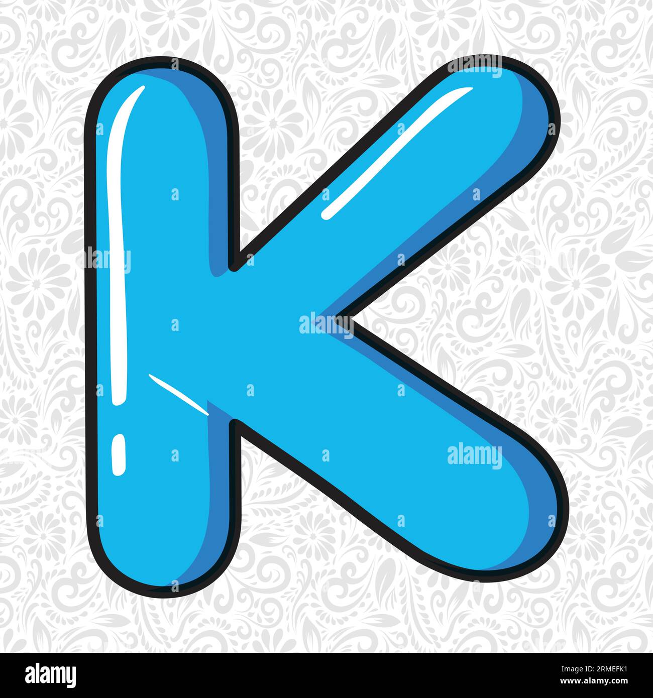 Lettre majuscule alphabet K , Alphabet lettre Design, Alphabet lettre ...