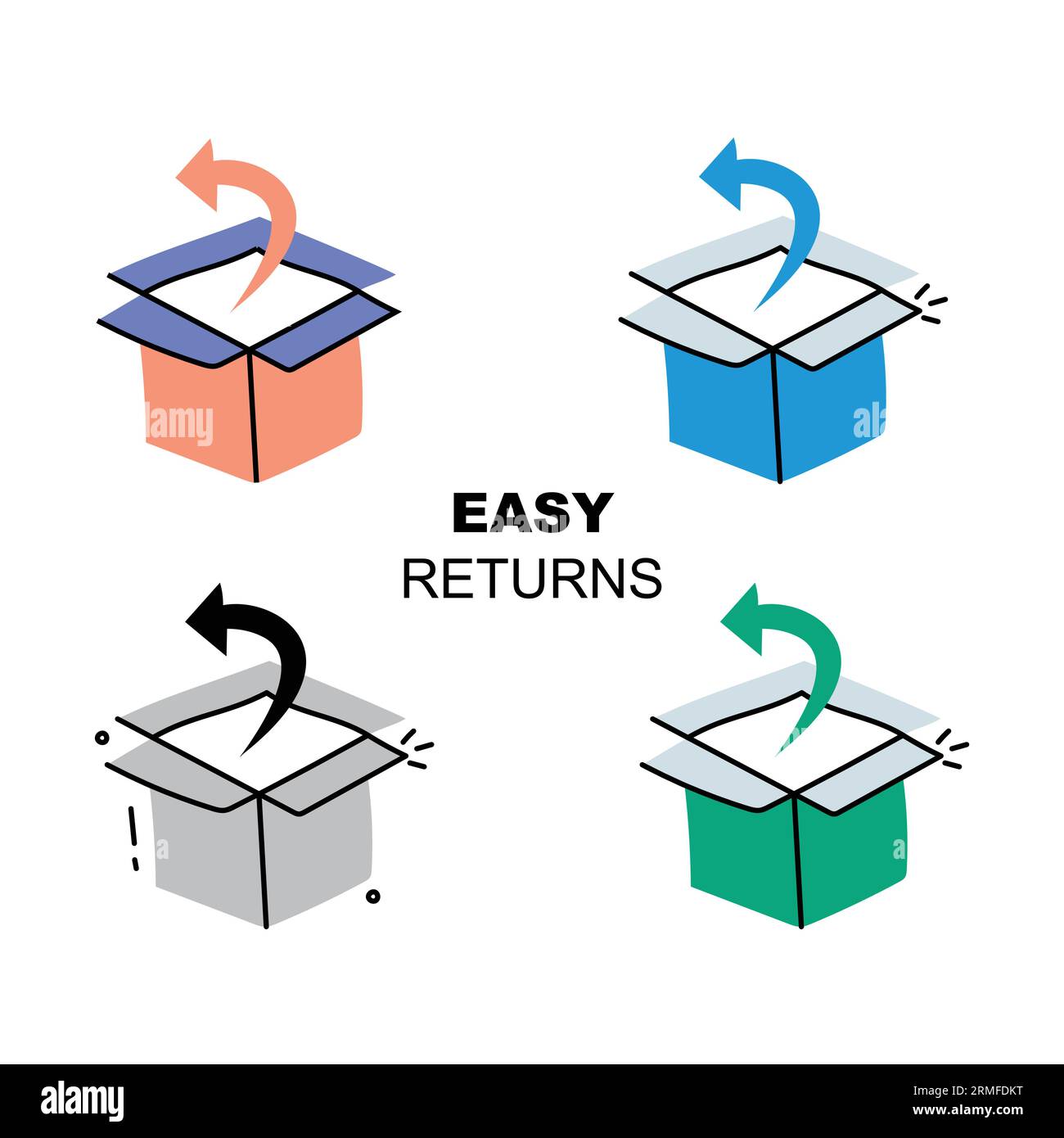 Icône de retour facile, symbole de retour simple, emblème de retour ... Icône de retour facile, symbole de retour simple, emblème de retour ...