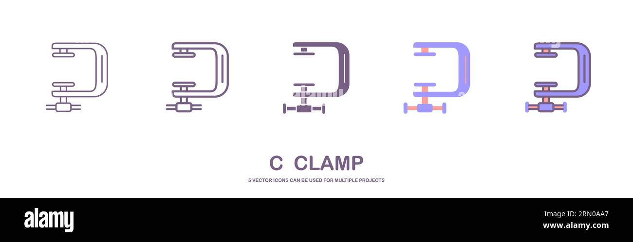 C clamp Banque d'images vectorielles - Alamy