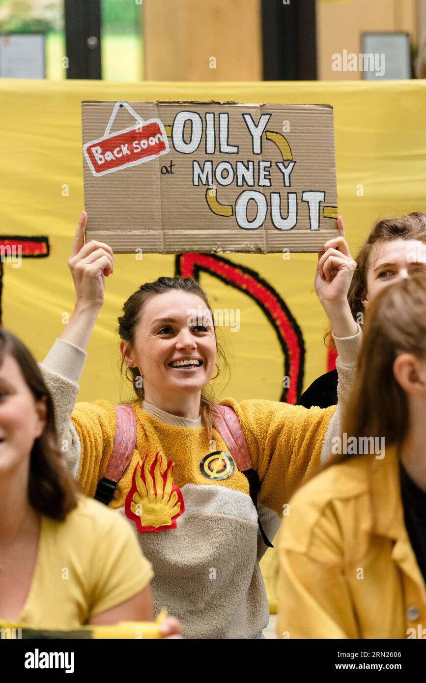 Londres, Royaume-Uni. 31 août 2023. Fossil Free London proteste Shell à ...