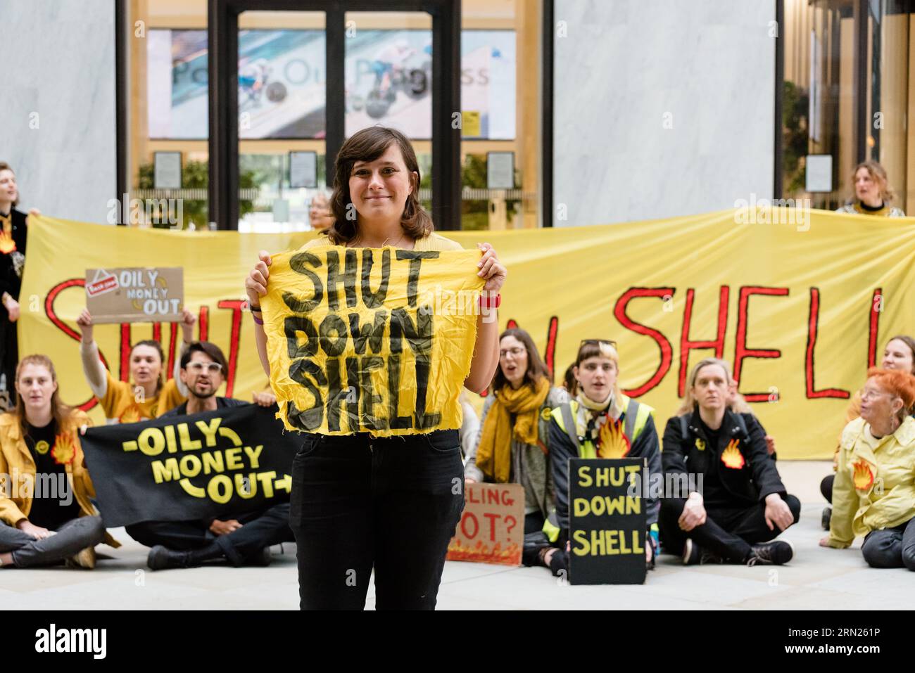 Londres, Royaume-Uni. 31 août 2023. Fossil Free London proteste Shell à ...