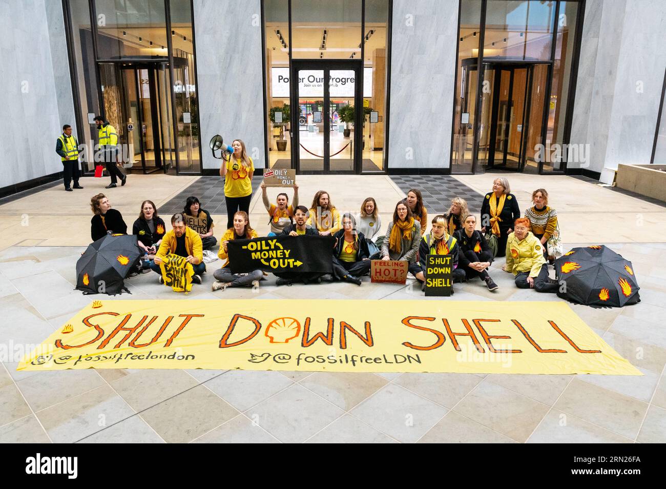 Londres, Royaume-Uni. 31 août 2023. Fossil Free London proteste Shell à ...