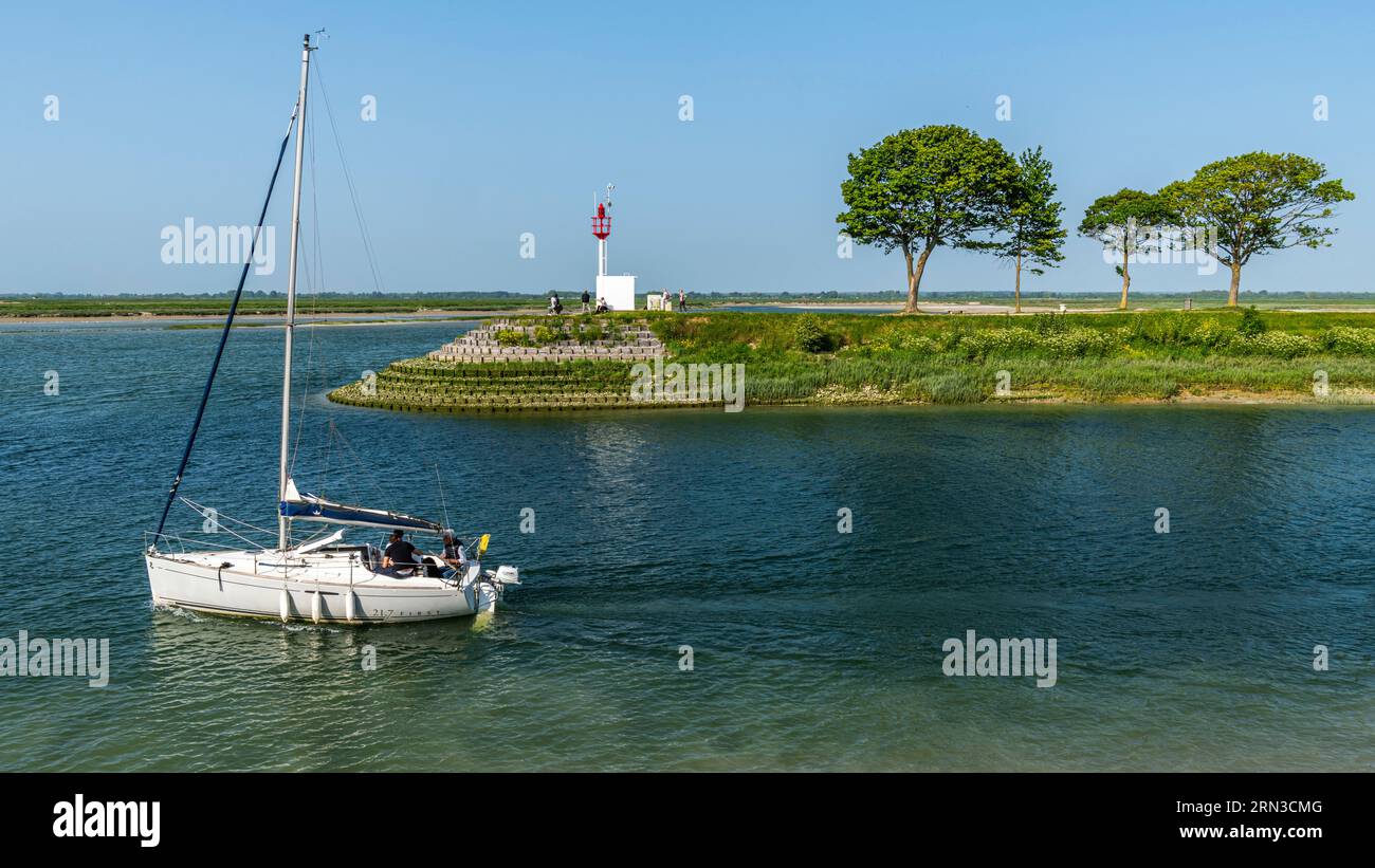 France, somme, Baie de somme, Saint-Valery-sur-somme, les quais de ...