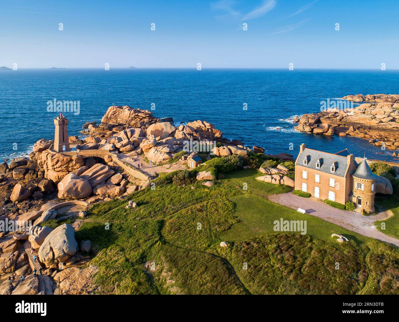 France, Côtes d'Armor, Perros Guirec, Ploumanac'h, Côte de granit rose ...
