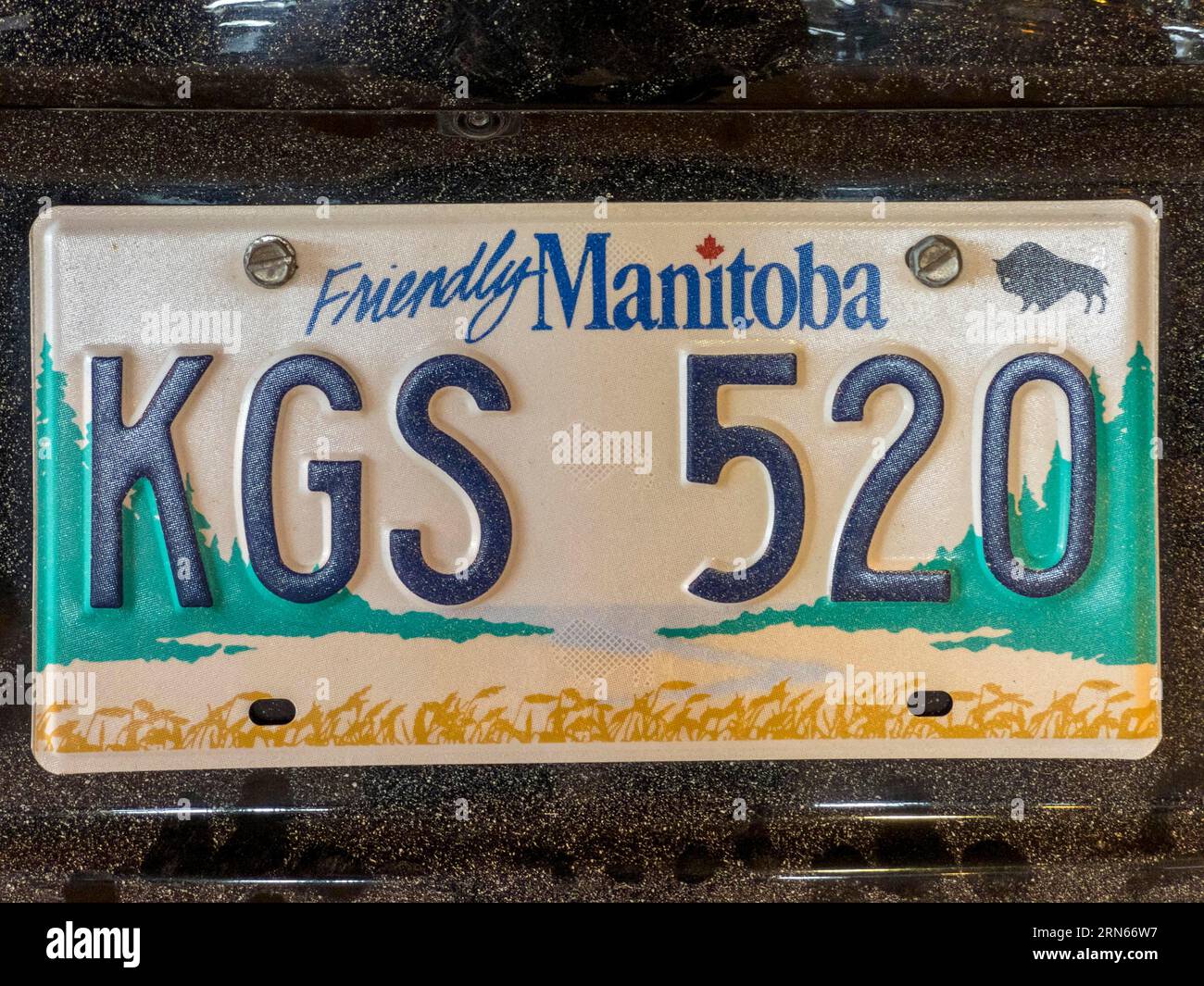Manitoba license plate Banque de photographies et d’images à haute ...
