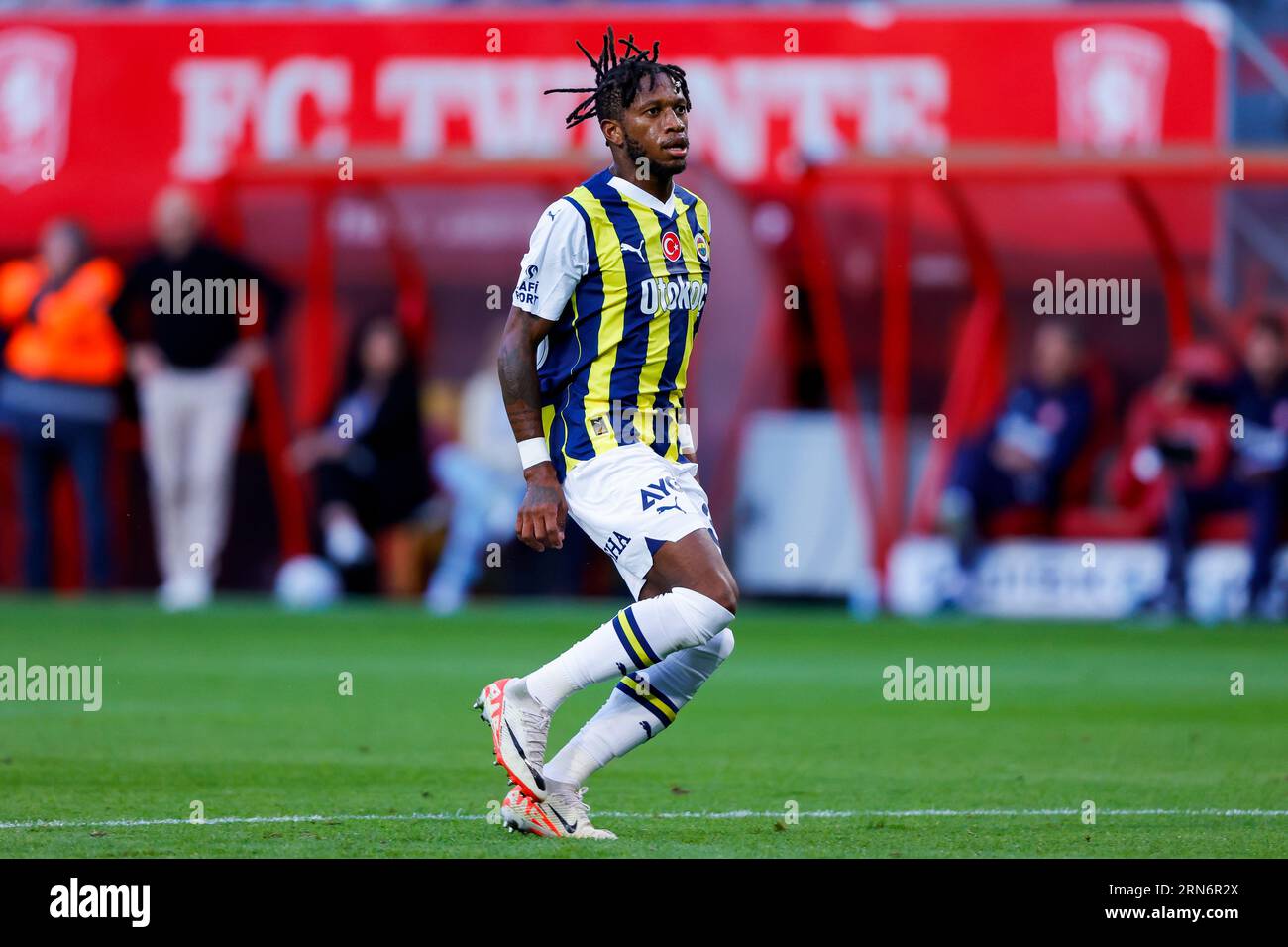 ENSCHEDE, PAYS-BAS - 31 AOÛT : Fred (Fenerbahce) lors de l'UEFA Europa ...
