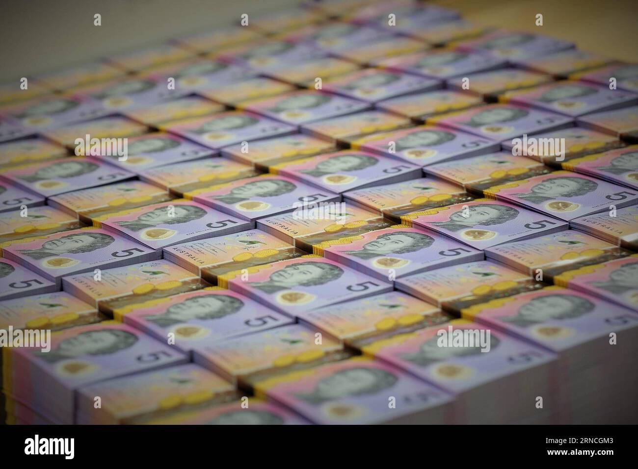 Nouveau billet de cinq dollars australien Banque de photographies et d ...