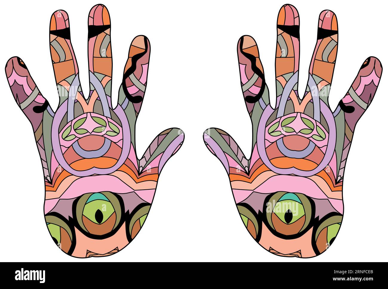 L'empreinte du singe Zentangle style t-shirt design, tatouage et autres ...