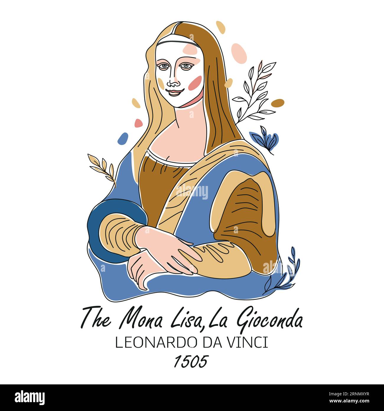 Interprétation de Mona Lisa, célèbre tableau de Léonard de Vinci ...
