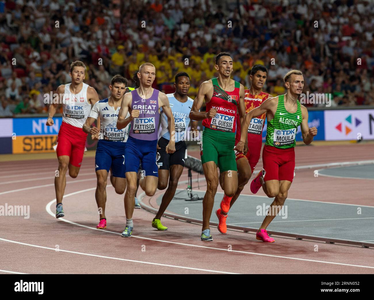 Le 800m masculin Heat 1 le jour 6 des Championnats du monde d ...