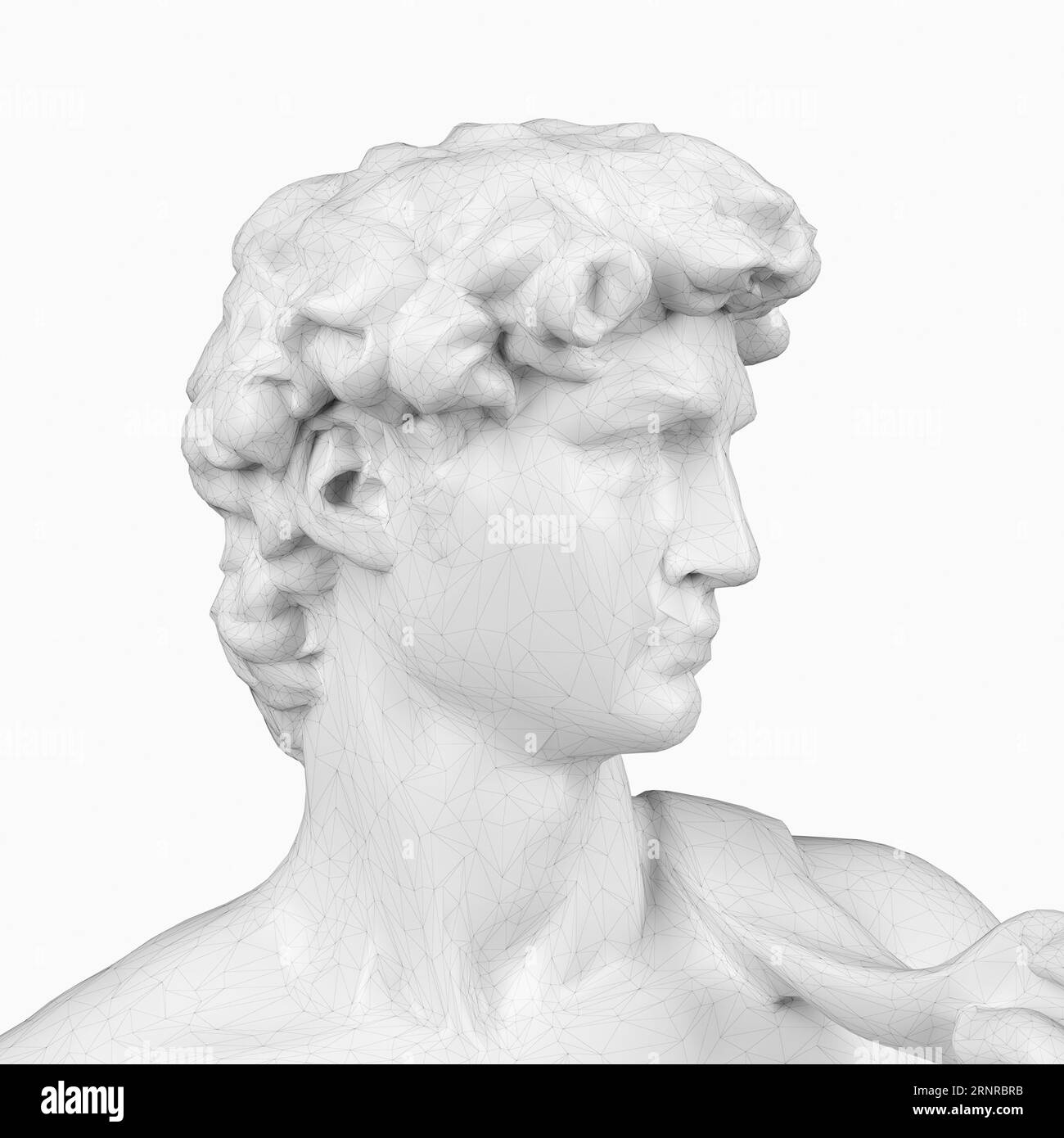 Statue of david by michelangelo Banque d'images noir et blanc - Alamy
