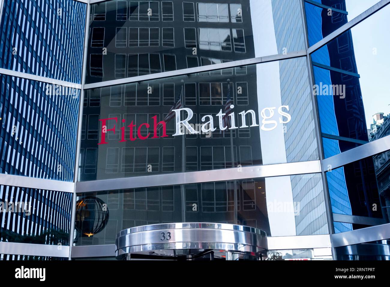 New York, New York, États-Unis. 1 septembre 2023. Les bureaux de Fitch ...