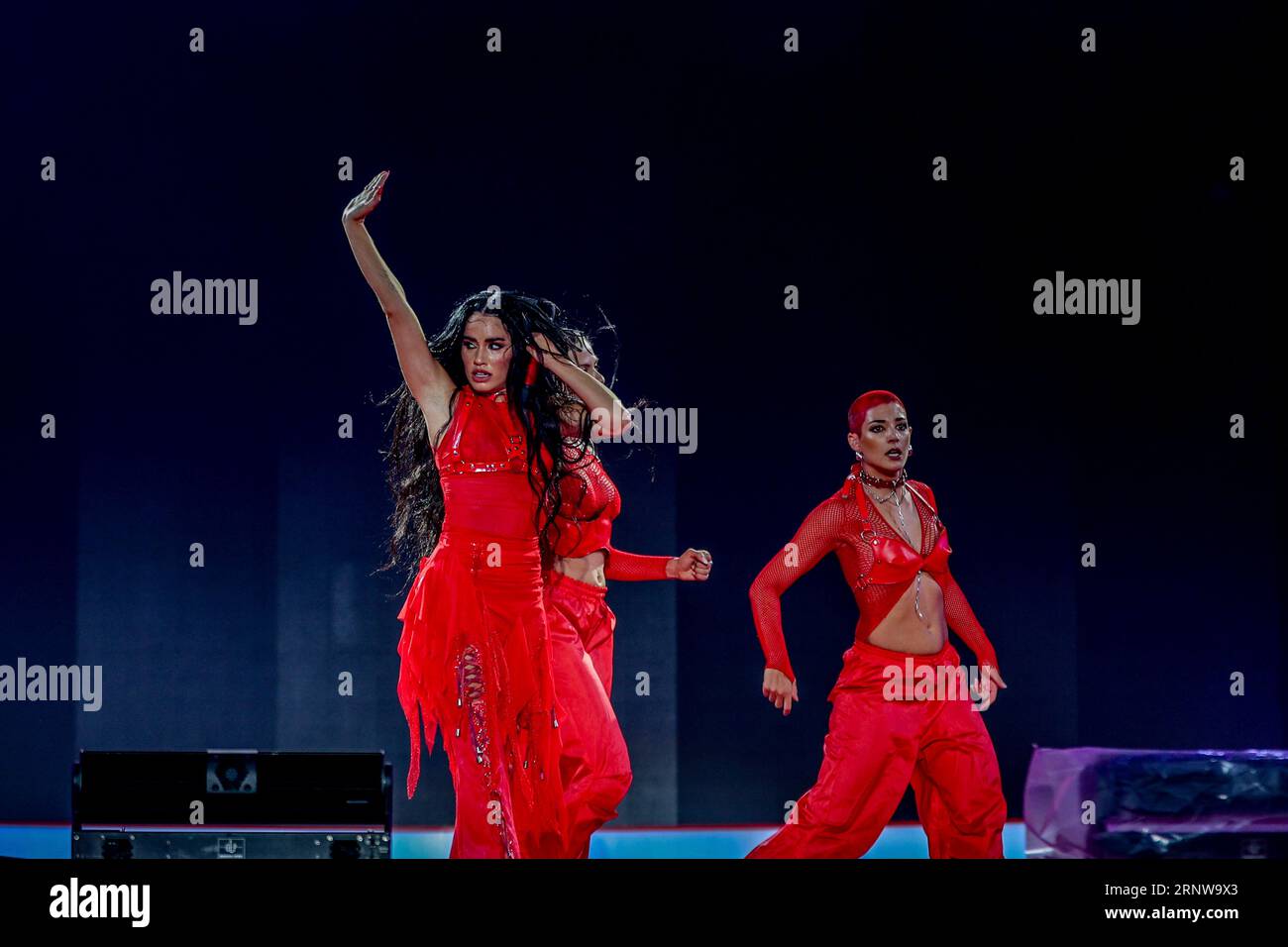The singer Lali Espósito performs during the Coca Cola Music Experience ...