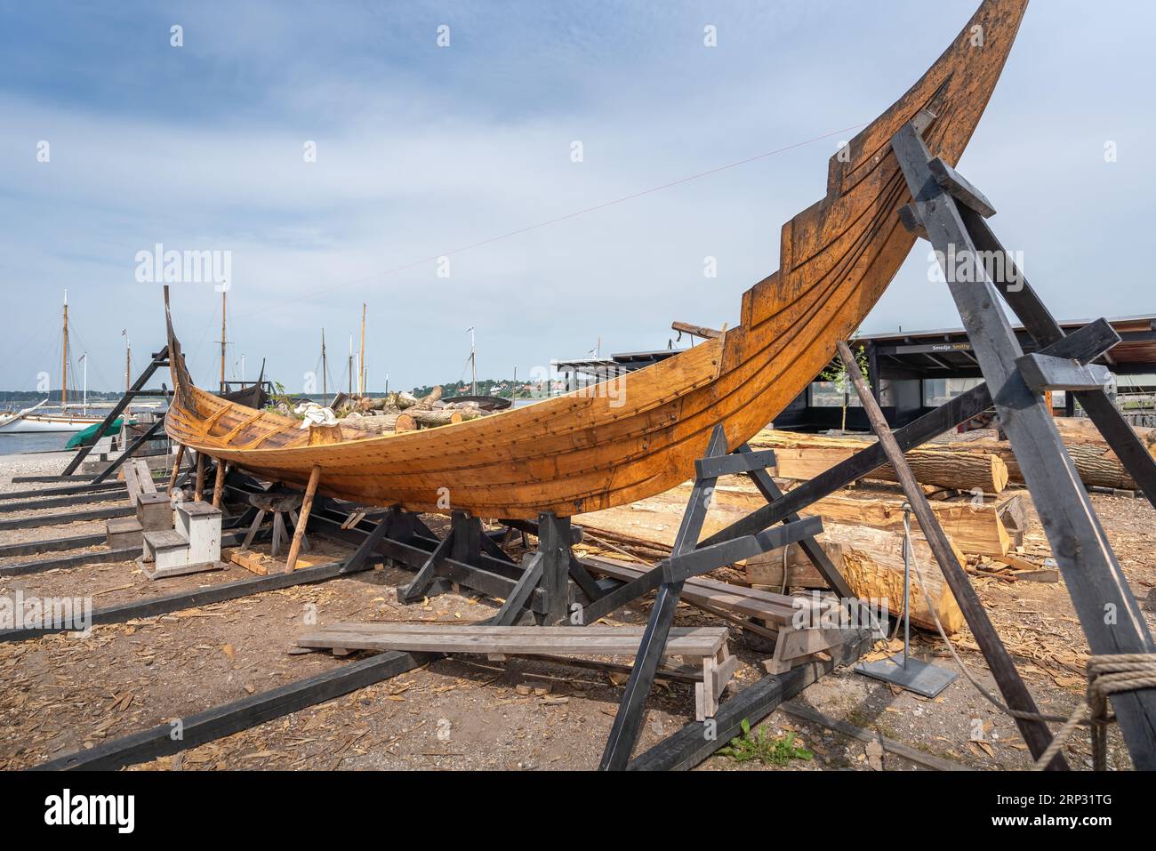 Construire un bateau viking Banque de photographies et d’images à haute ...