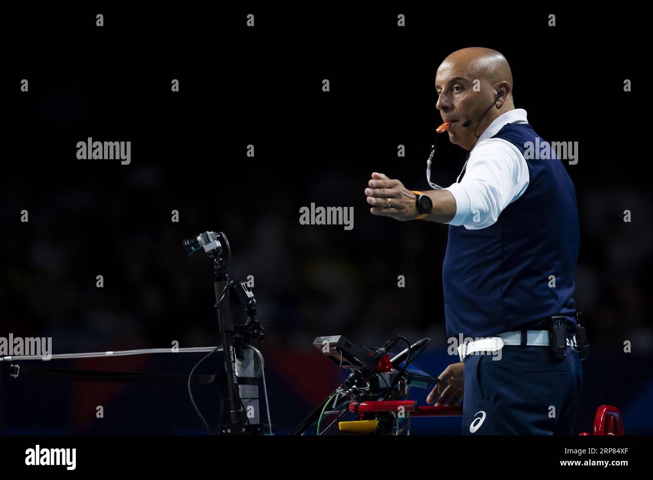 Bruxelles, Belgique. 03 septembre 2023. L'arbitre Stefano Cesare ...