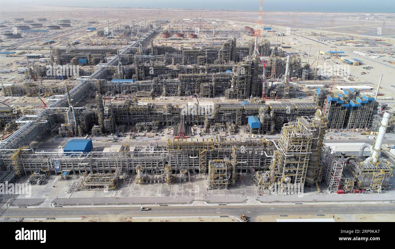 (190410) -- GOUVERNORAT D'AL AHMADI, 10 avril 2019 -- une photo aérienne prise le 3 avril 2019 ...