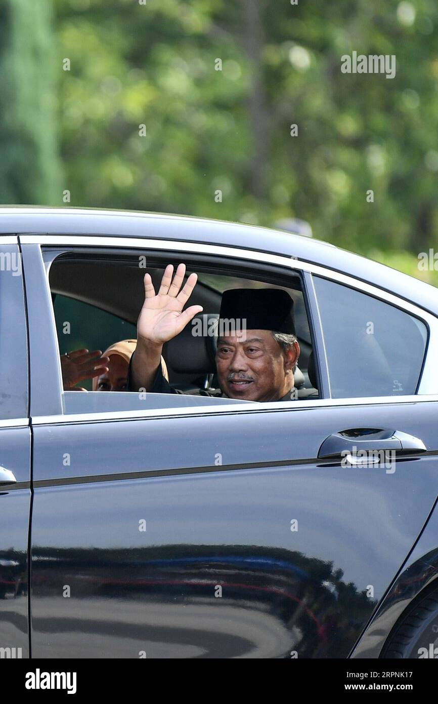 200301 -- KUALA LUMPUR, le 1 mars 2020 -- Muhyiddin Yassin arrive au ...