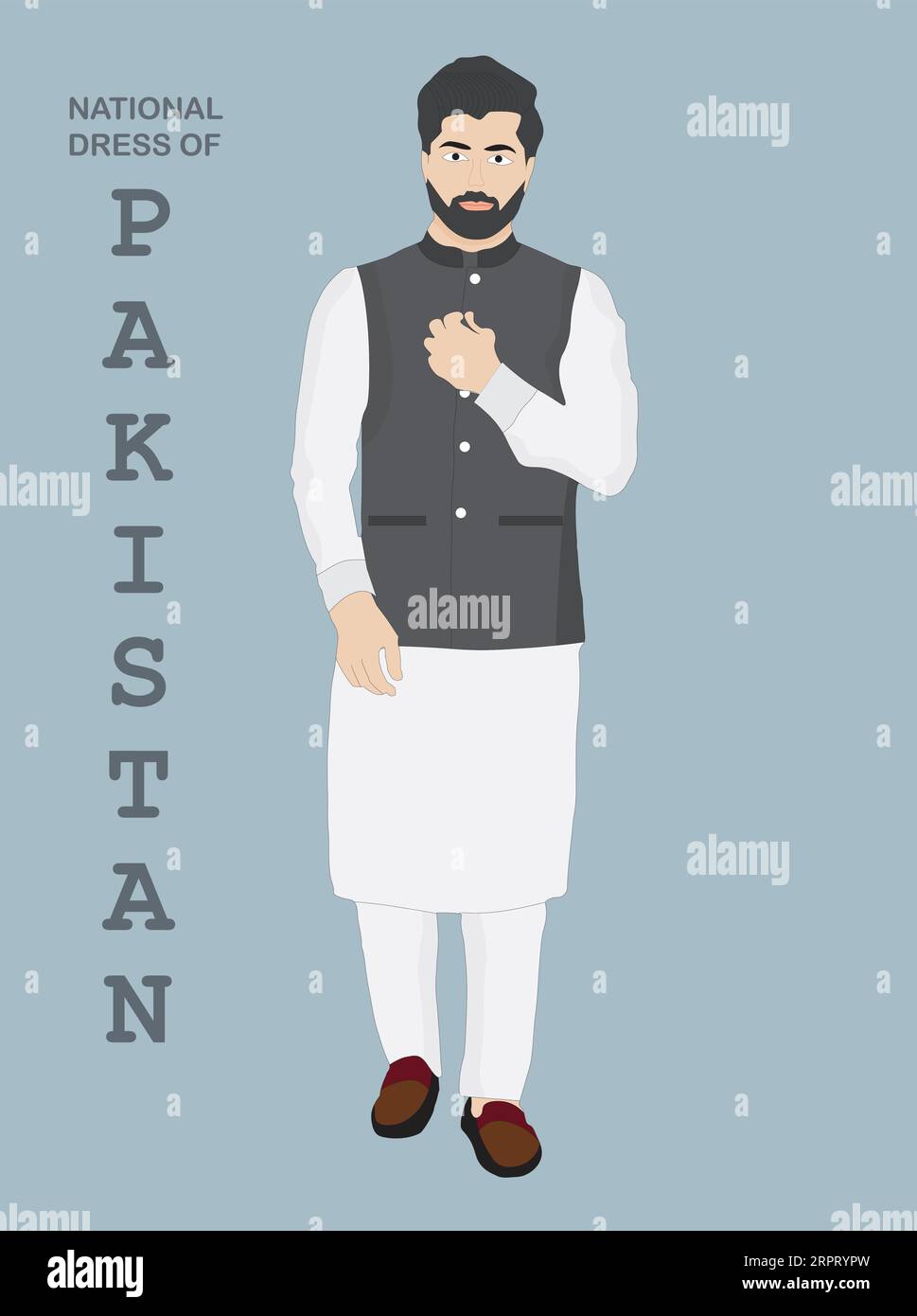 Robe pakistanaise Banque d'images vectorielles - Alamy