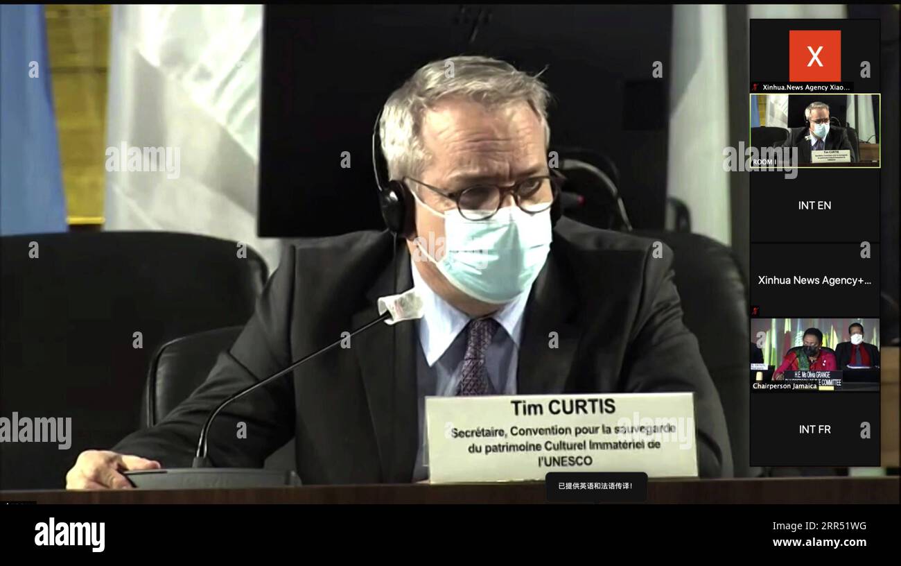 201219 -- PARIS, 19 décembre 2020 -- la capture d'écran vidéo prise le ...