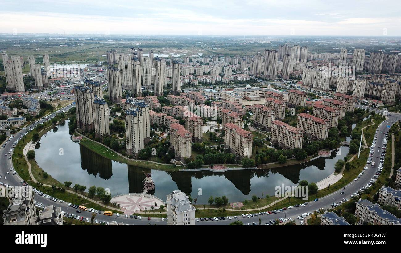 210920 -- DAQING, 20 septembre 2021 -- une photo aérienne prise le 8 ...