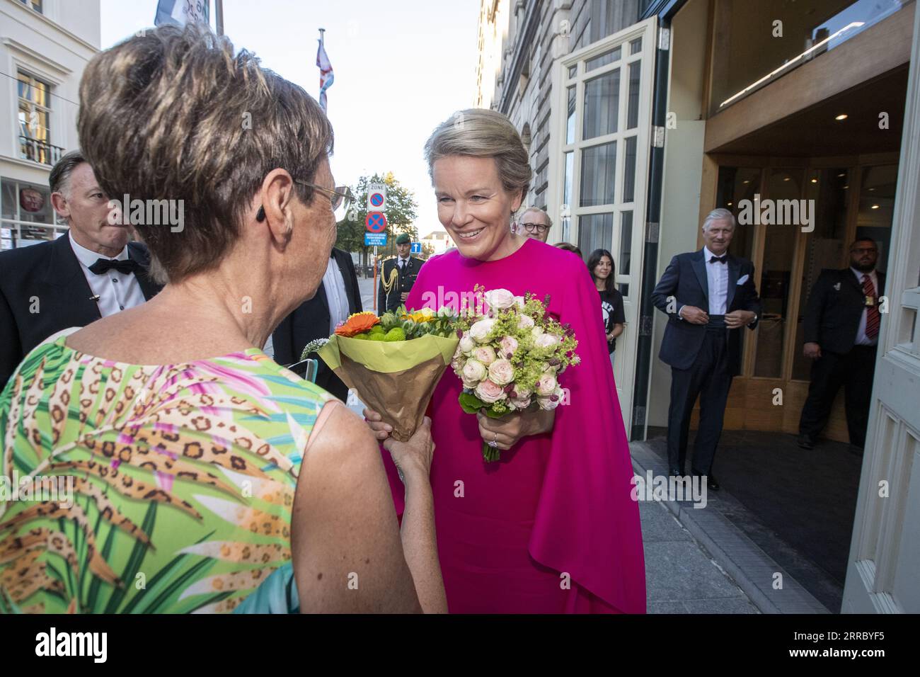 Gand, Belgique. 07 septembre 2023. La Reine Mathilde de Belgique et le ...