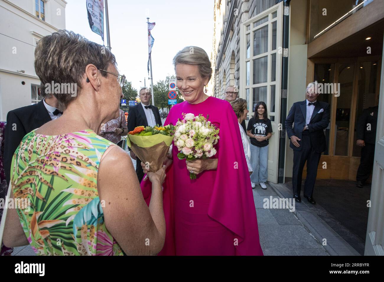 Gand, Belgique. 07 septembre 2023. La Reine Mathilde de Belgique et le ...