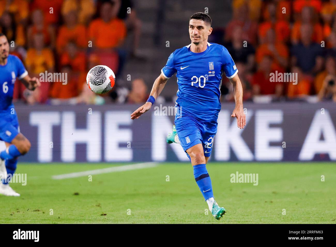 EINDHOVEN, PAYS-BAS - SEPTEMBRE 7 : Petros Mantalos (Grèce) lors du ...