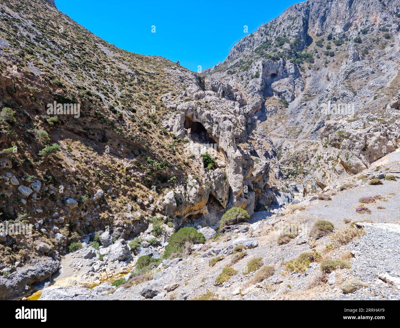 Samaria gorge crete island in Banque de photographies et d’images à ...